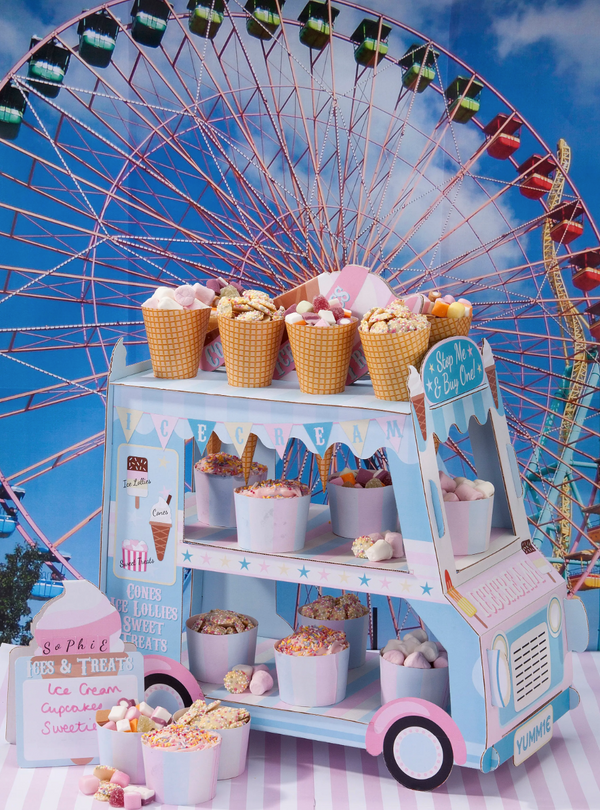 Ice Cream Truck Centerpiece Treat Display – Très Chic Party Boutique